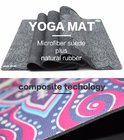 New Fitness Digital Printed Suede Microfiber Natural Rubber Yoga Mats Wholesale from China factory supplier