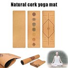 Cork Yoga Mat with thermal transfer printing,eco-friendly, Non-Slip Yoga mat, Natural wood material. supplier