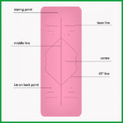 PU+ Natural rubber yoga mat / fitness mats wholesale, body alignment supplier