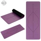 Natural Rubber Yoga Mat, Carved Body position lines Non-Slip Fitness pad Excercise Pad supplier