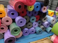 Two Tone Yoga Mat / Harmless Thermoplastic Elastomer, Comfortable Non Toxic Fitness Mat, non skid yoga mat PINK-ROSE supplier