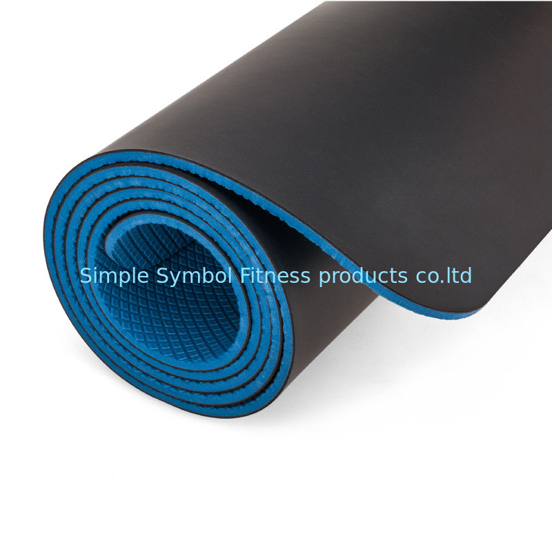 Non-odour PU leather surface yoga mat, laser engraving large exercise/fitness mat supplier