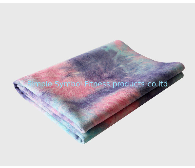 Tie-dyed Extra thin Travel Mat,  Lightweight Printed Yoga Mat, Ultra light foldable yoga mat supplier