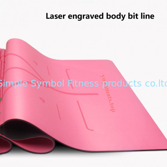 PU+ Natural rubber yoga mat / fitness mats wholesale, body alignment supplier