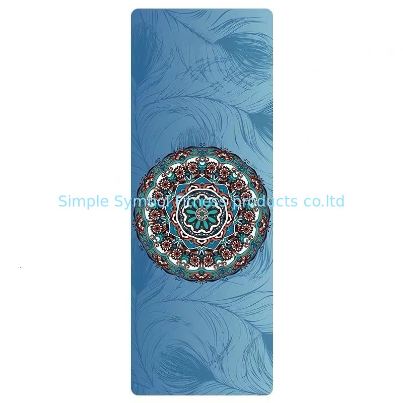 Custom design printed Suede Yoga Mat, full color printing, Material suede,Washable Yoga Mat Eco Friendly supplier